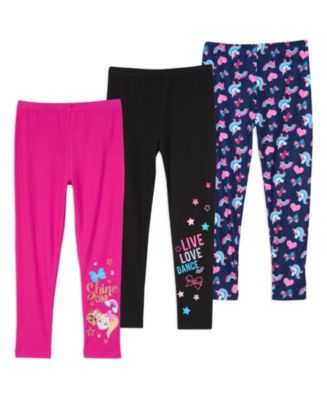 Jojo Siwa Girls 3 Pack Leggings - Macy's