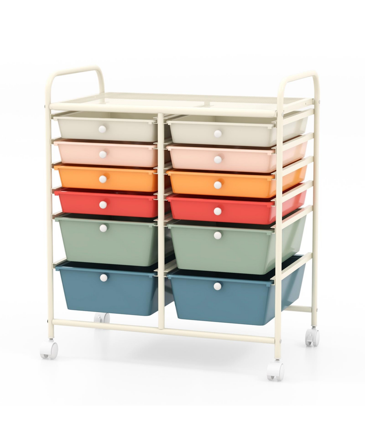 Click here for 12 Drawers Rolling Cart Storage Scrapbook Paper Or... prices