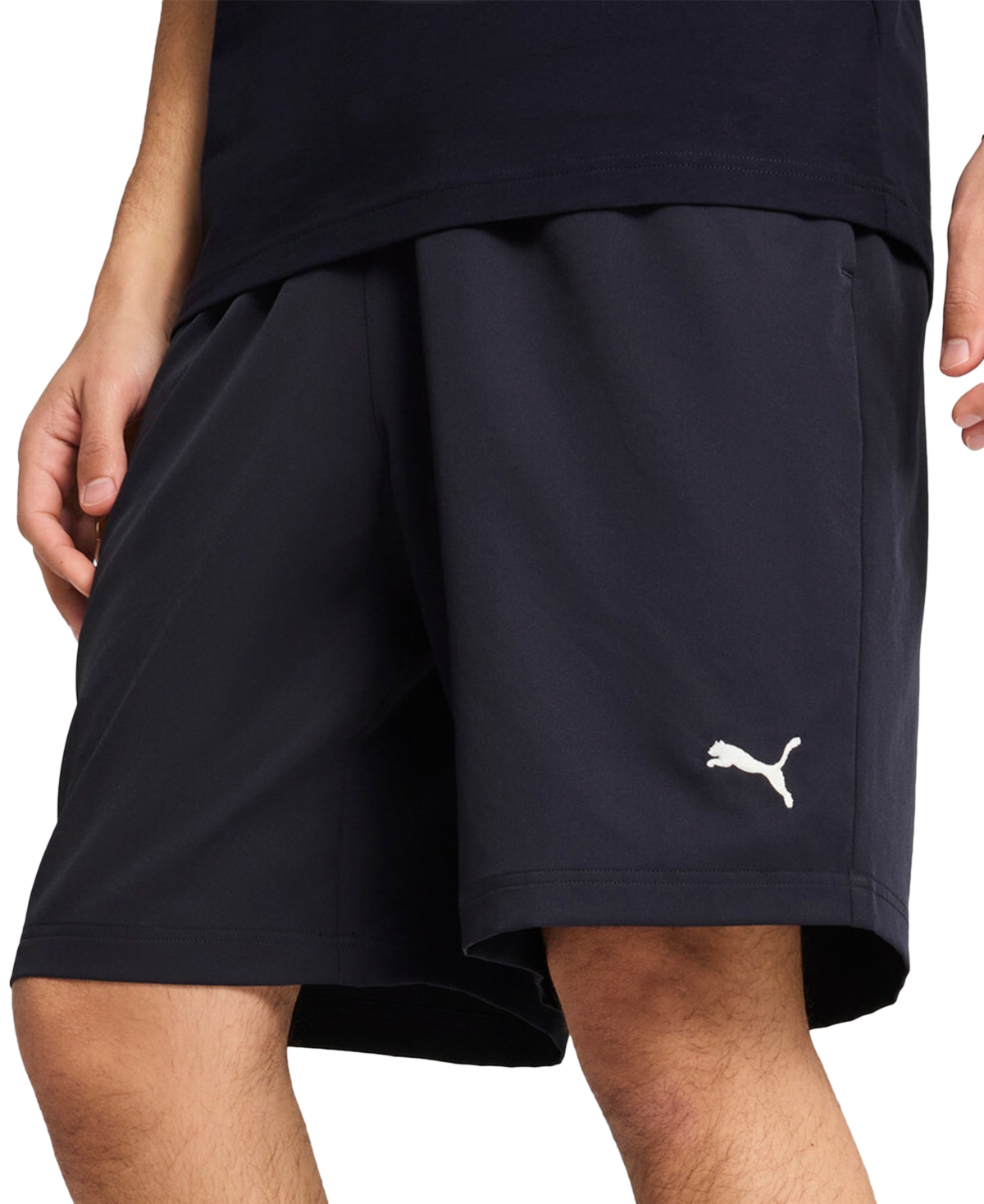 Click here for Puma Mens Woven Logo Shorts - Blue prices