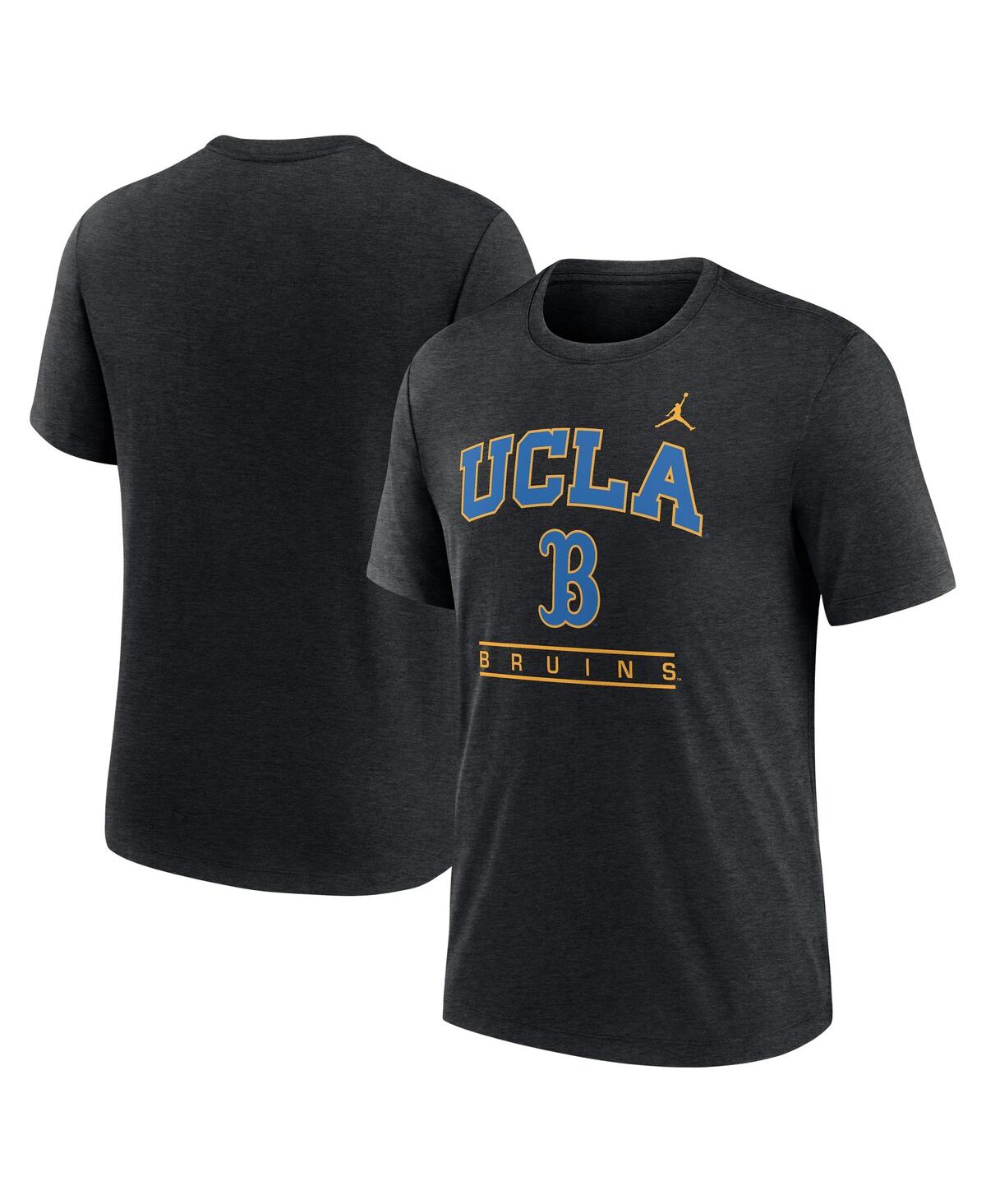 Click here for Jordan Mens Black Ucla Bruins Arch Over Logo Tri-B... prices