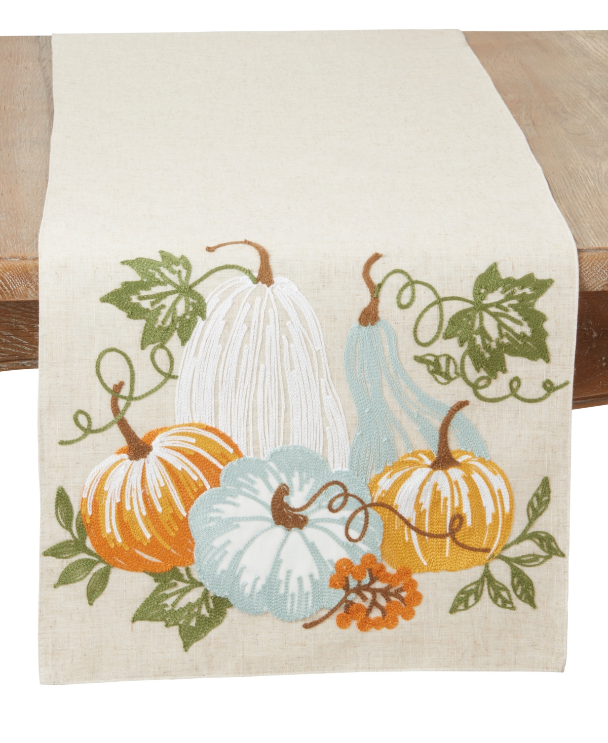 Click here for Saro Lifestyle Harvest Bounty Pumpkin Table Runner... prices