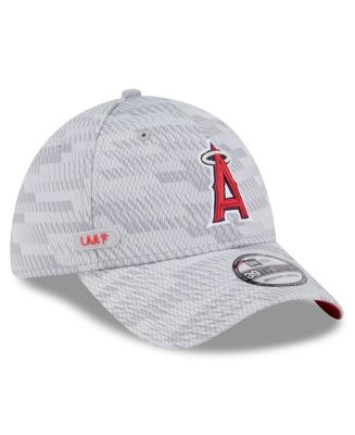 New Era Men's Gray Los Angeles Angels 2025 MLB Clubhouse 39THIRTY Flex Hat - Macy's