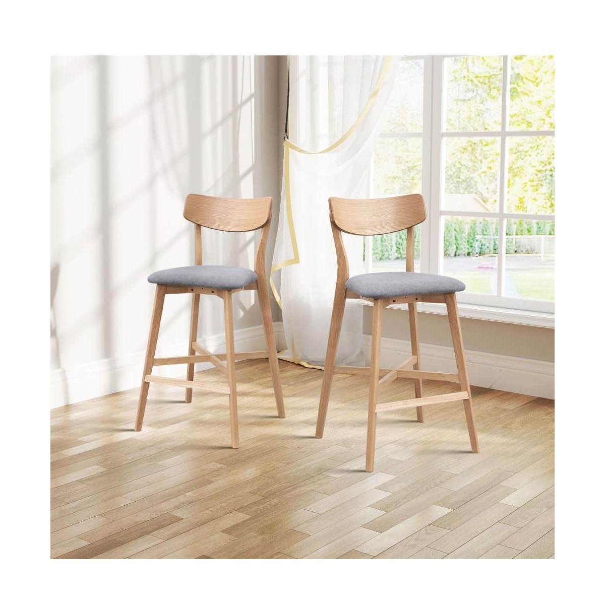 Click here for Set of 2 Bar Stools  28.5 Inch Solid Wood Kitchen... prices