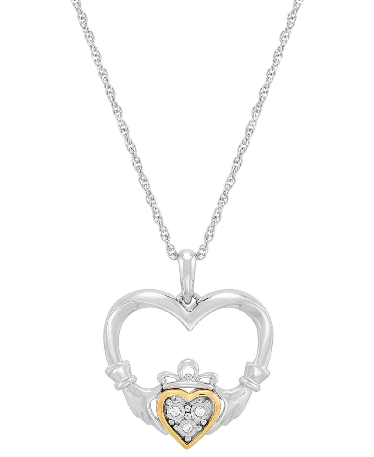 Click here for Diamond Accent Heart Pendant Necklace in Sterling... prices