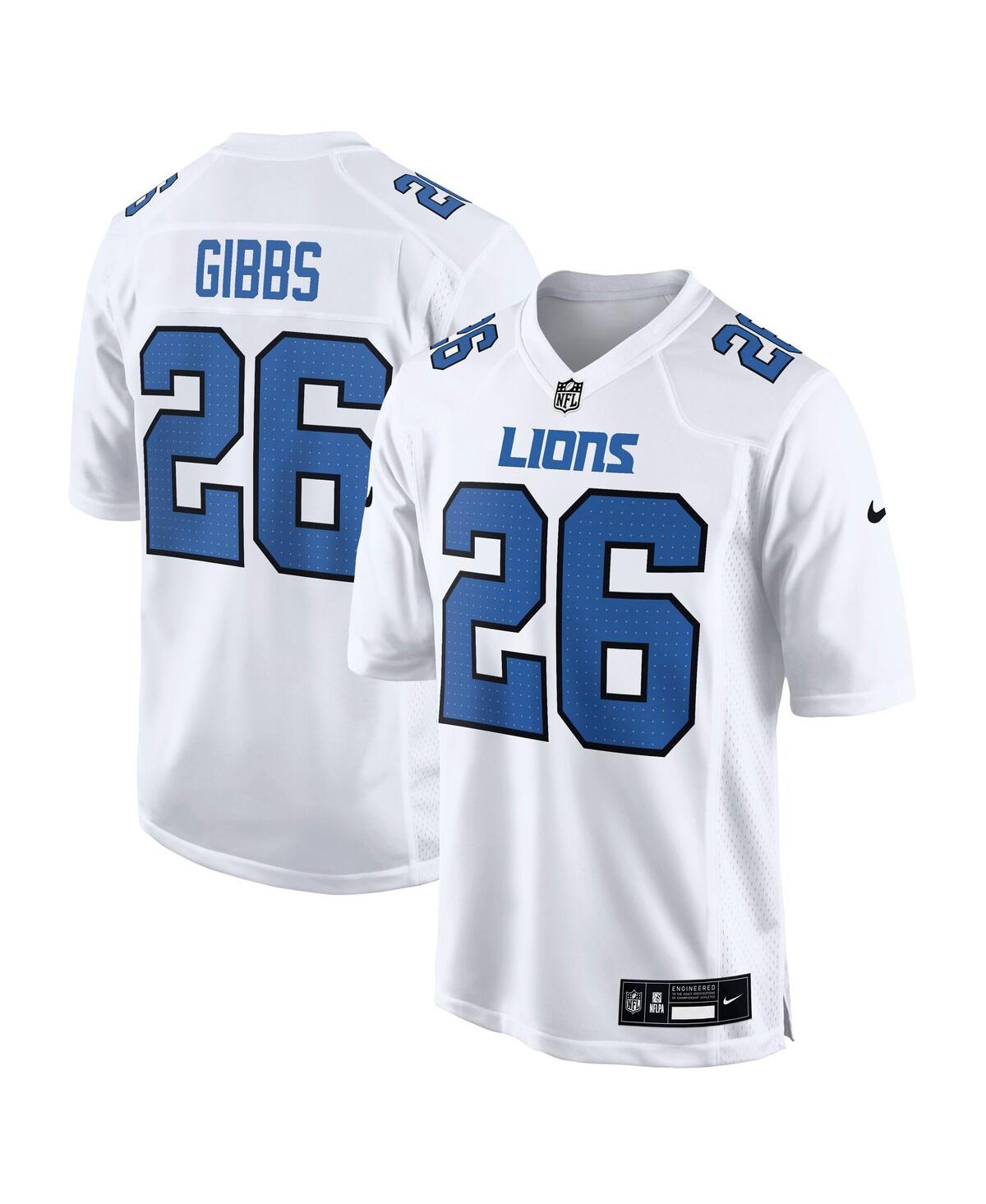 Click here for Nike Mens Jahmyr Gibbs White Detroit Lions Tundra... prices