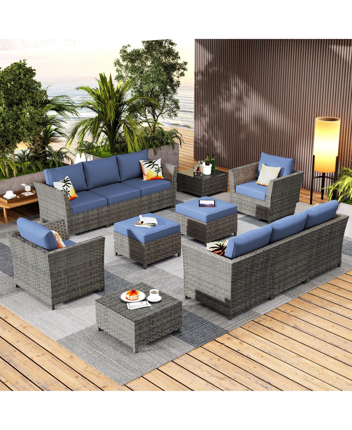 Click here for Xizzi 12 Pieces Outdoor Furniture Patio Sectional... prices