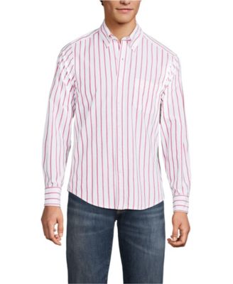 Lands' End Men's Traditional Fit Essential Lightweight Poplin Shirt ...