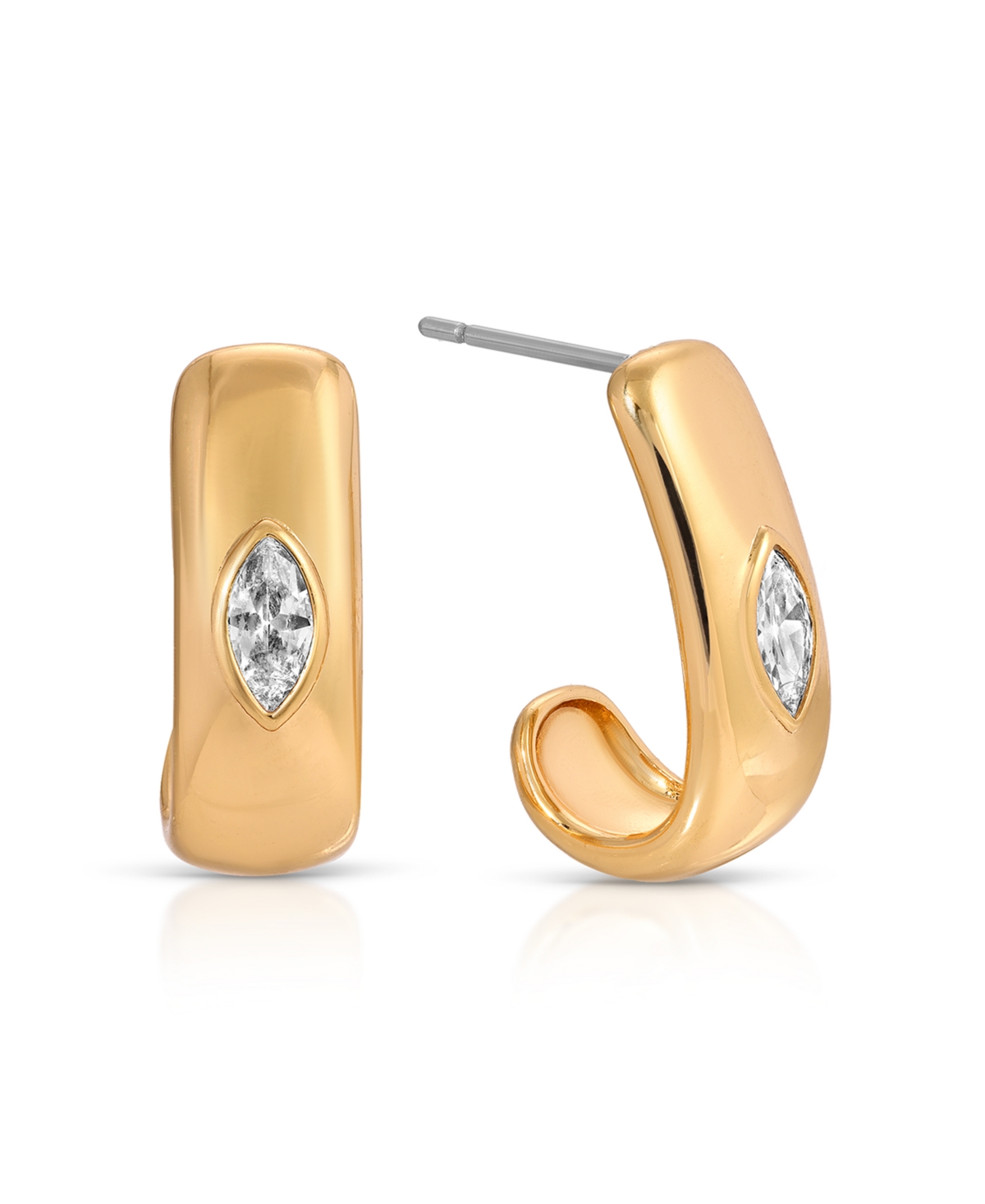 Click here for Ettika Marquise Crystal Hoop Earrings - Gold prices