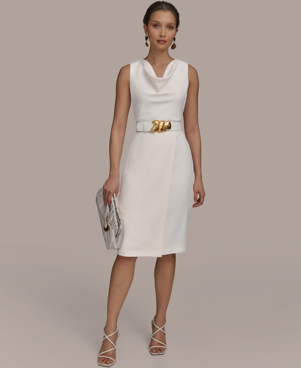 Click here for Donna Karan New York Womens Belted Sheath Dress -... prices