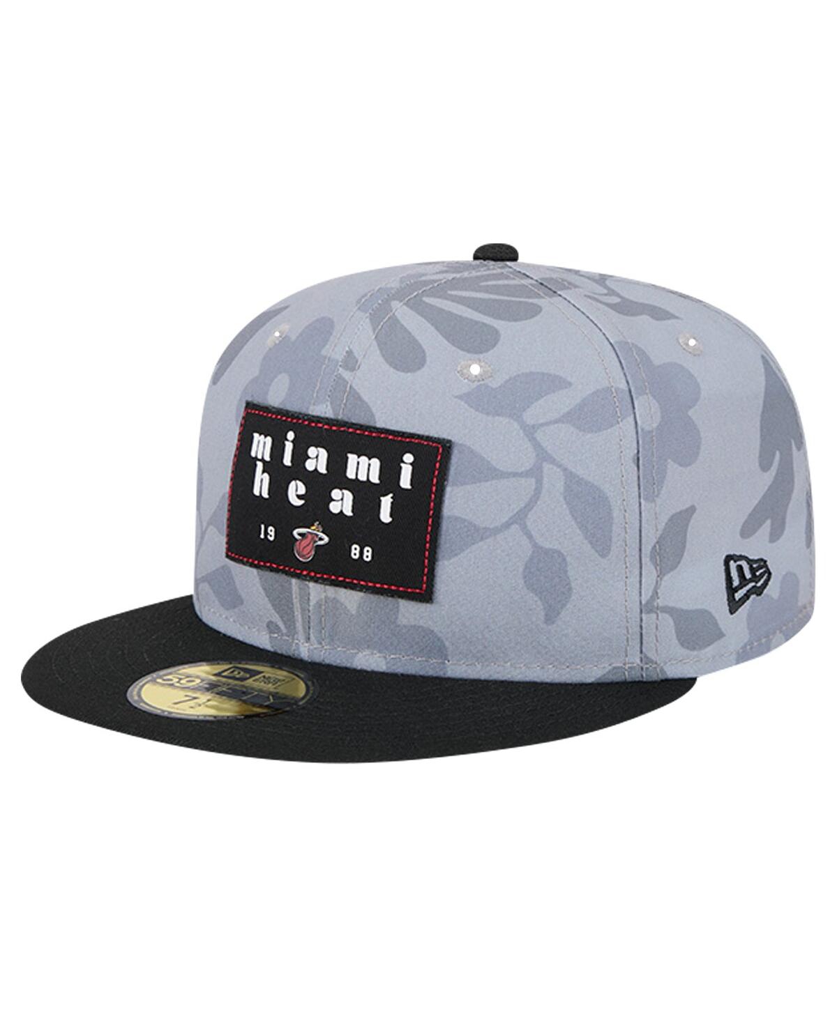 Click here for New Era Mens Gray Miami Heat Palm Fronds 2-Tone 59... prices