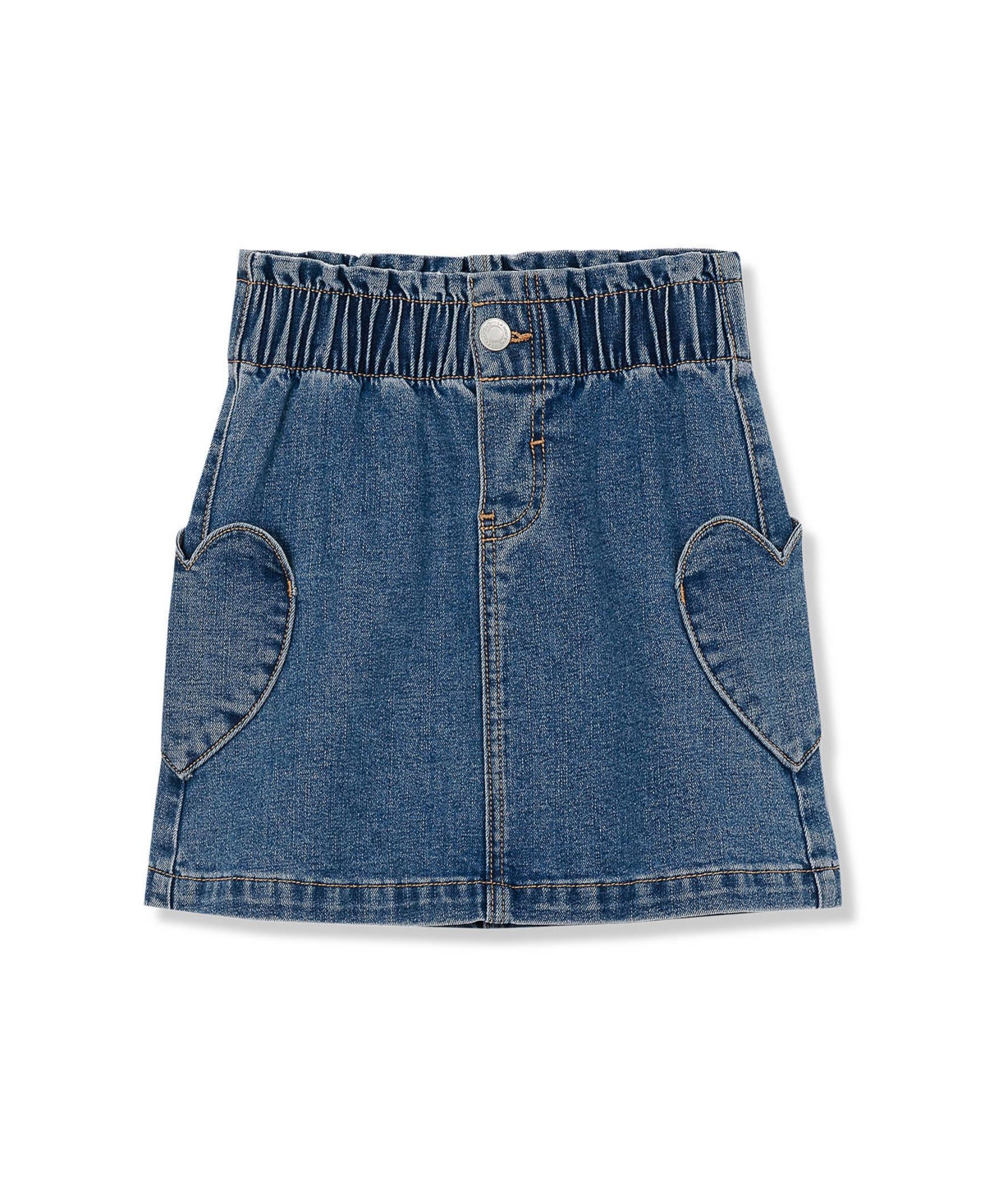 Click here for Lands End Girls Denim Skirt - Legend prices