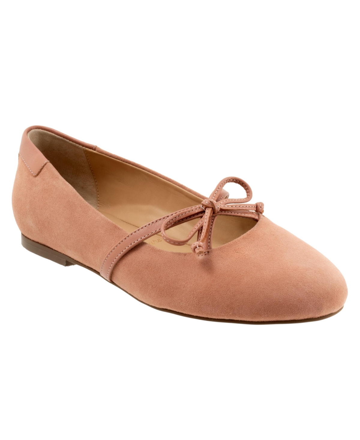 Click here for Trotters Carissa Flat - Pale pink suede prices