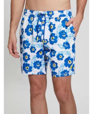 GUESS Women's Eco Hibiscus Swim Trunks - Macy's