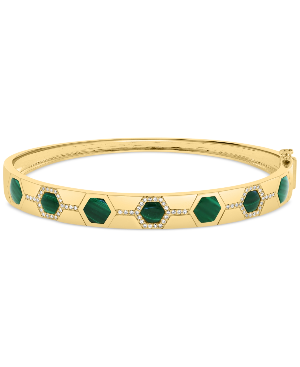 Click here for Effy Malachite & Diamond (1/5 ct. t.w.) Bangle Bra... prices