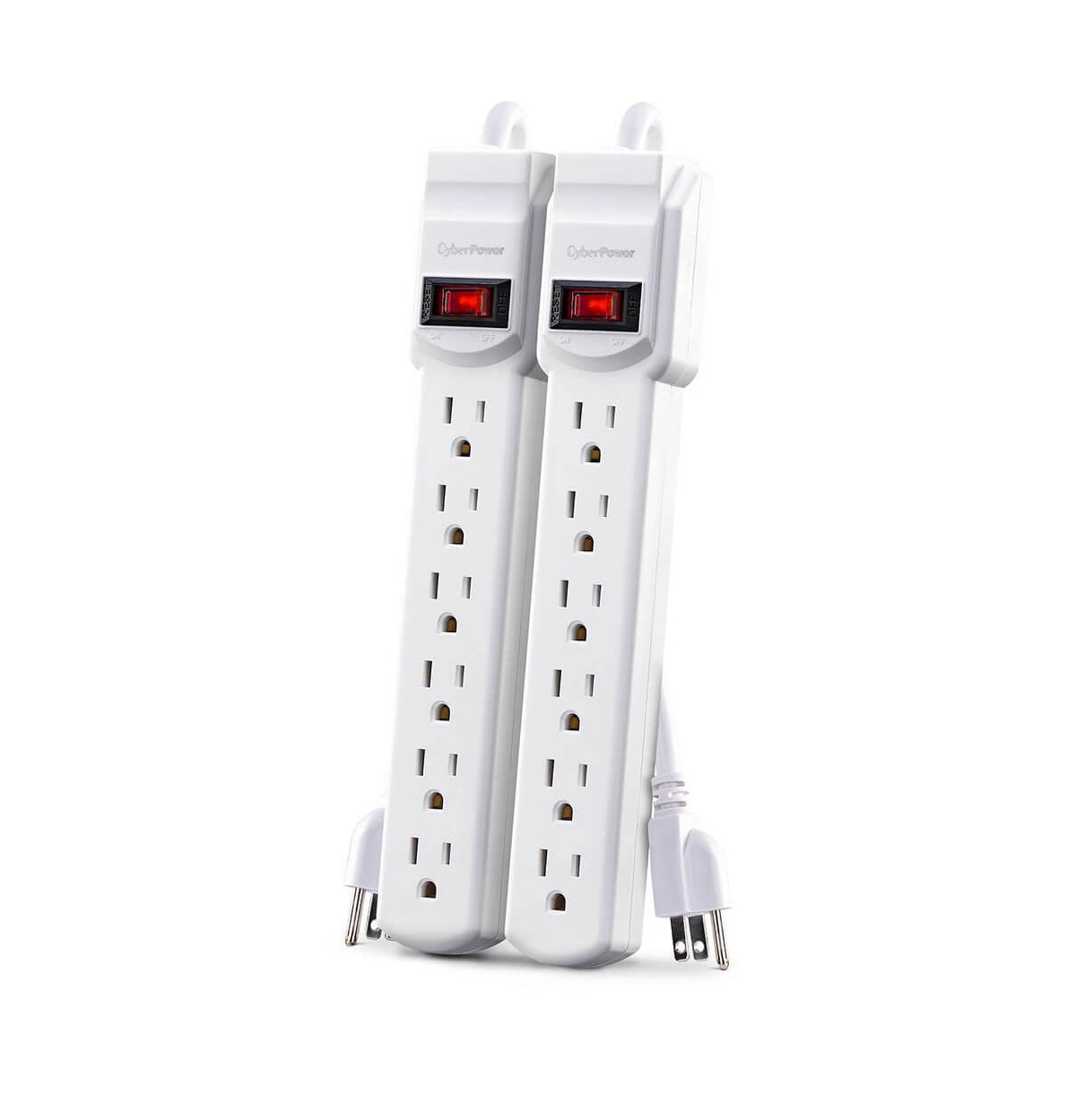 Click here for Power Strip Twin Pack - White - White prices