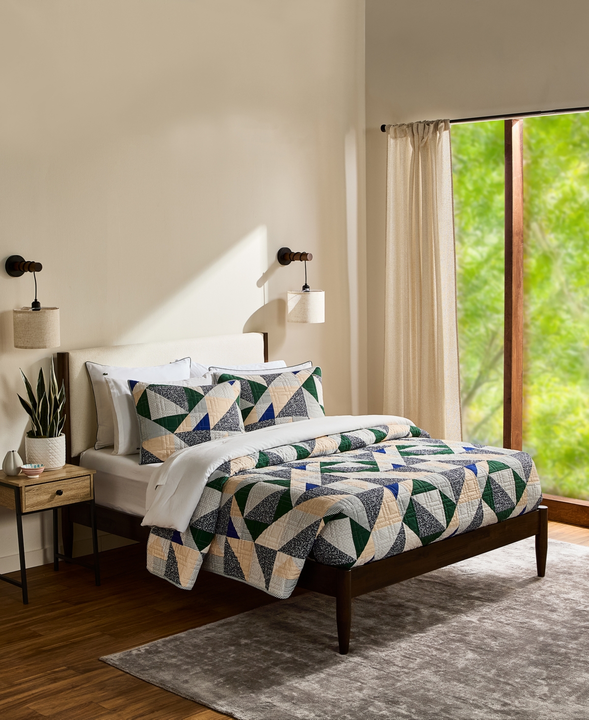 Click here for Lacoste Home Signature Cotton 3-Pc. Quilt Set  Kin... prices