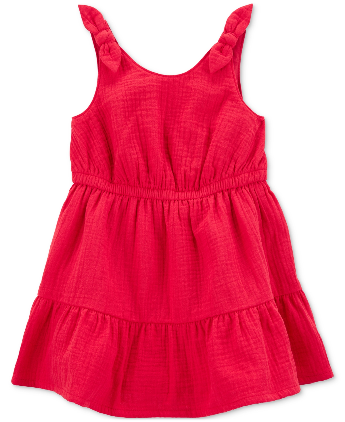 Click here for Carters Toddler Girls Tiered Cotton Dress - Red prices