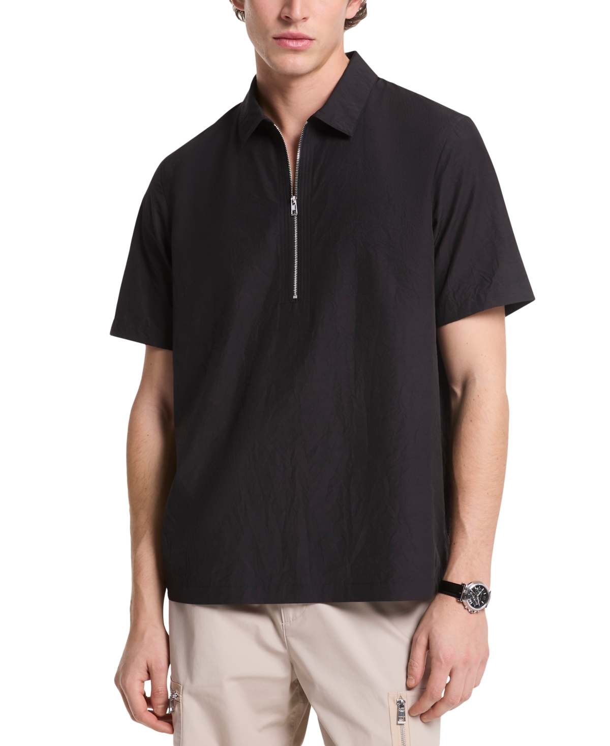 Click here for Michael Kors Mens Relaxed Fit Short Sleeve Crinkle... prices