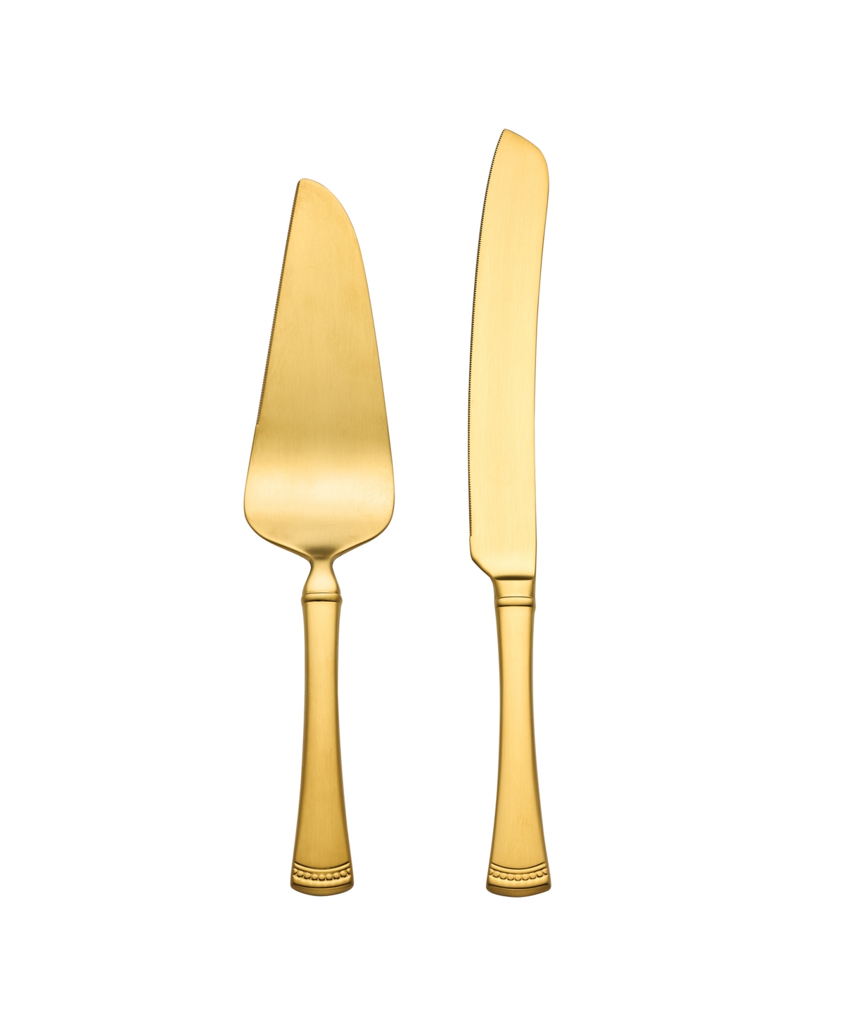 Click here for Lenox Portola Satin Gold 2-Pc. Dessert Set - Gold prices