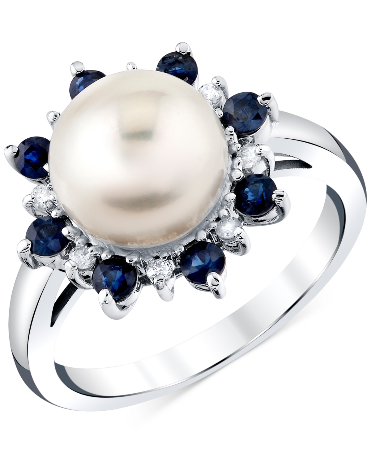 Click here for Cultured Freshwater Pearl (9mm)  Blue Sapphire (5/... prices