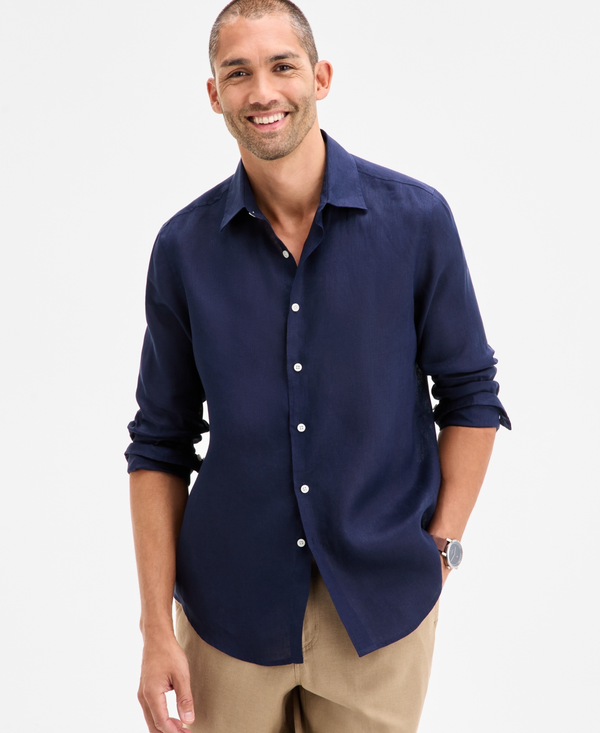 Click here for Club Room Mens 100 Linen Shirt  Created for Macys... prices