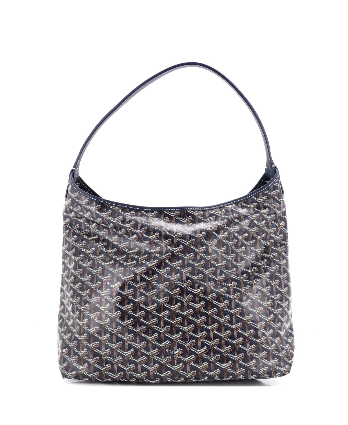 Click here for Pre-Owned Goyard Boheme Hobo Coated Canvas - Blue prices
