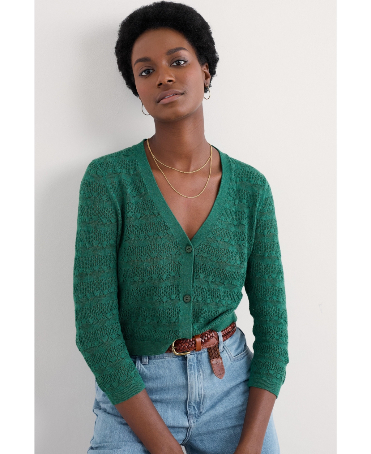 Click here for Seasalt Cornwall Womens Sweet Day Cardigan - Pine... prices
