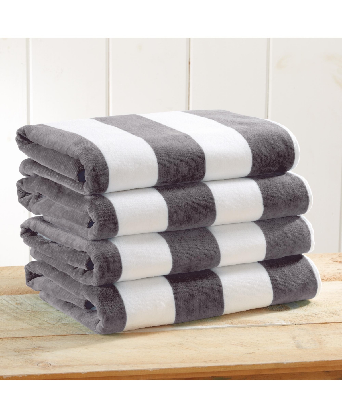 Click here for Linery & Co. 100 Cotton Velour Cabana Stripe Overs... prices