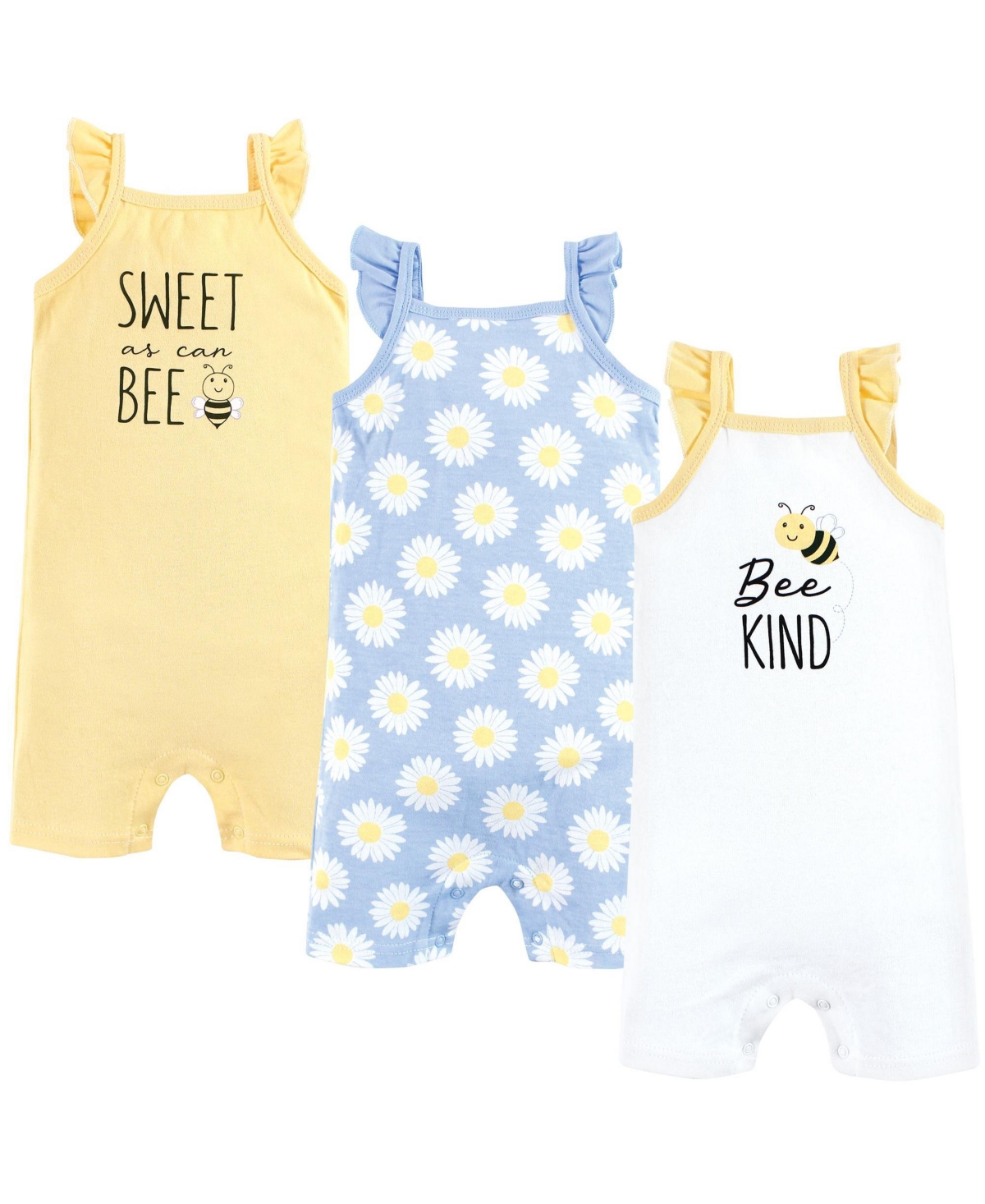 Click here for Hudson Baby Baby Girls Hudson Cotton Rompers - Bee... prices