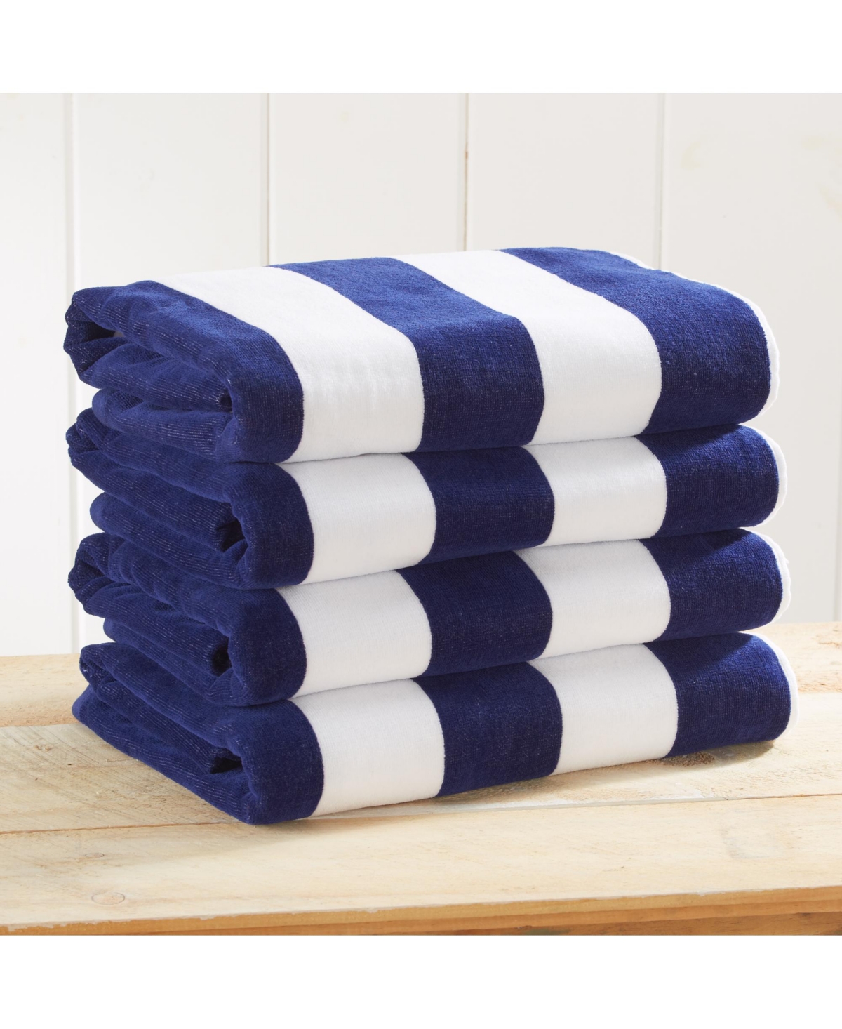 Click here for Linery & Co. 100 Cotton Velour Cabana Stripe Overs... prices
