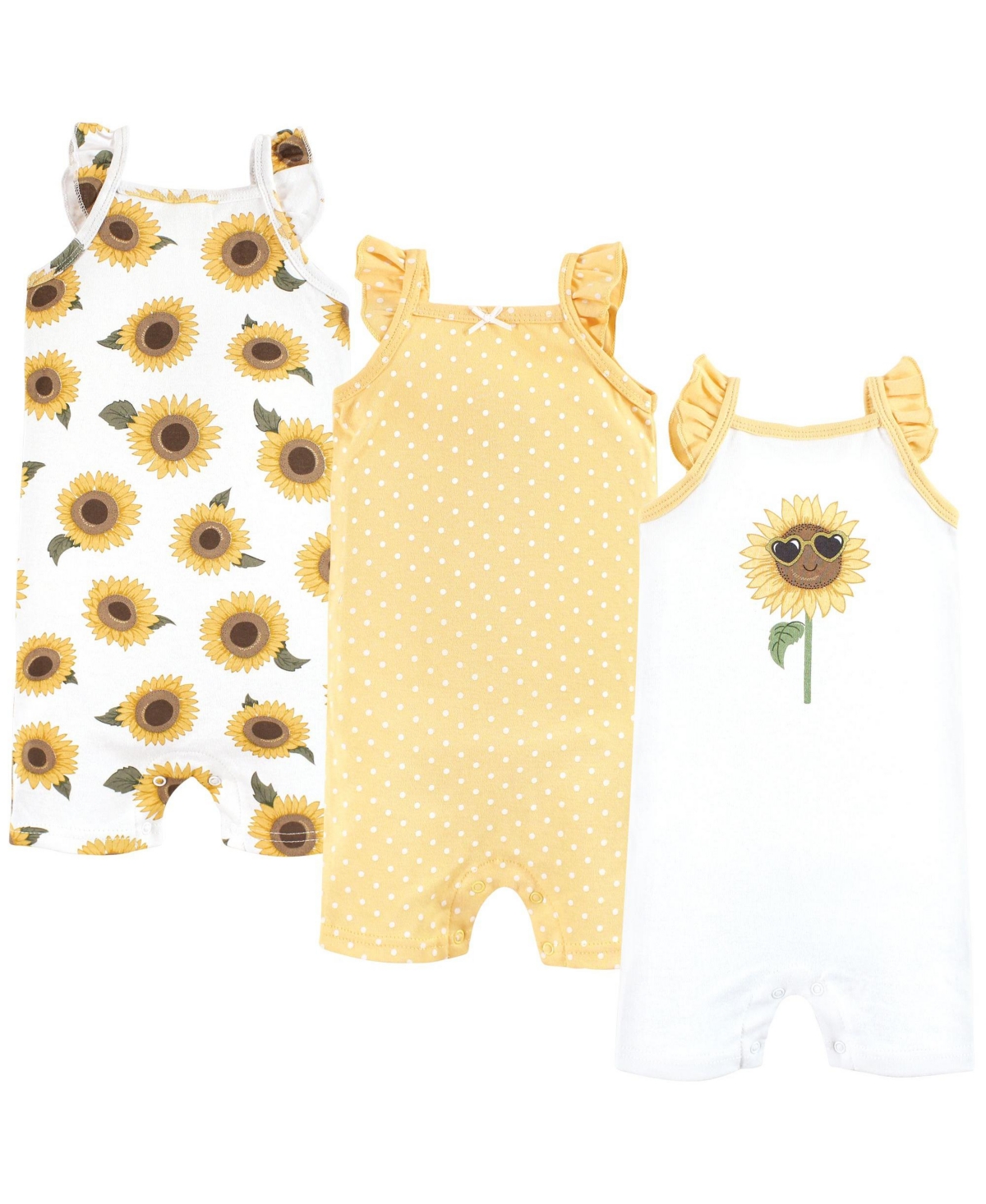 Click here for Hudson Baby Baby Girls Hudson Cotton Rompers - Sun... prices