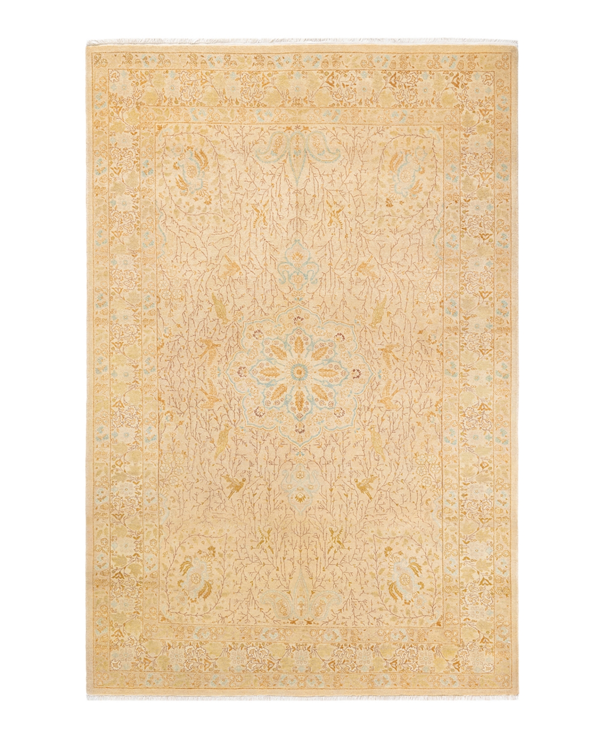 Adorn Hand Woven Rugs Mogul M1749 53x710 Area Rug - Ivory
