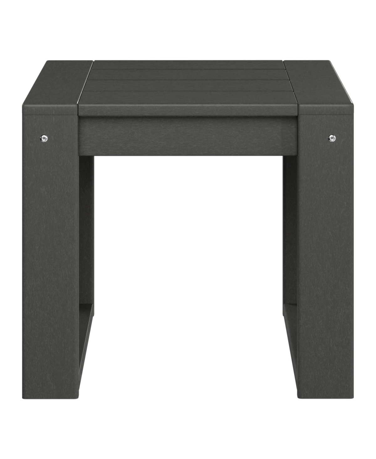 Click here for Modern Outdoor Hdpe Rectangle Patio Side Table - G... prices