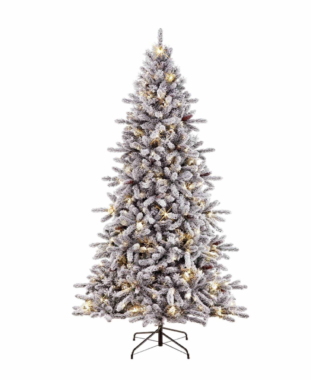 Click here for Puleo 7.5FT Pre-lit Flocked Birmingham Fir Artific... prices