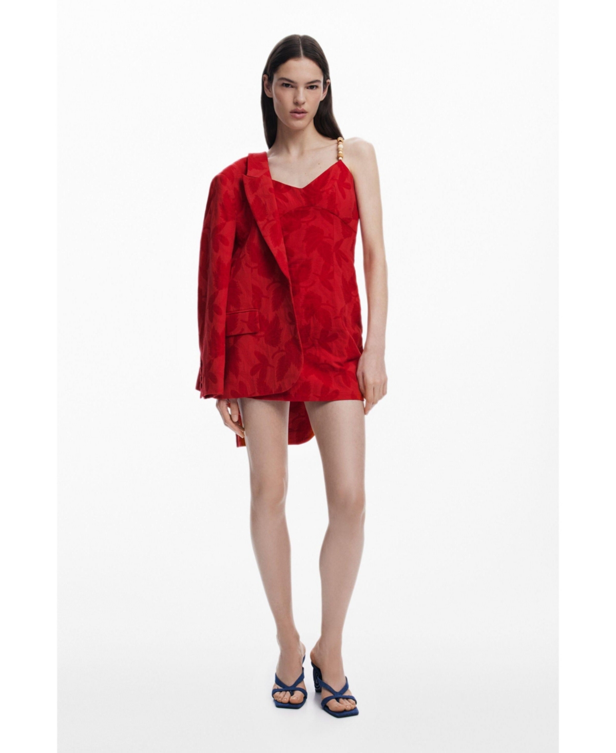 Click here for Desigual Womens Beaded strap dress - Red prices