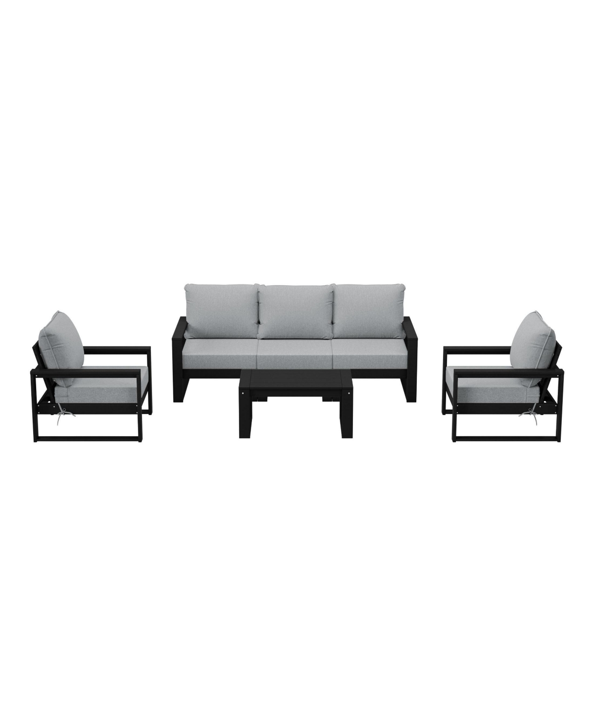 Click here for 6-Piece Modern Hdpe Outdoor Patio Furniture Sofa C... prices