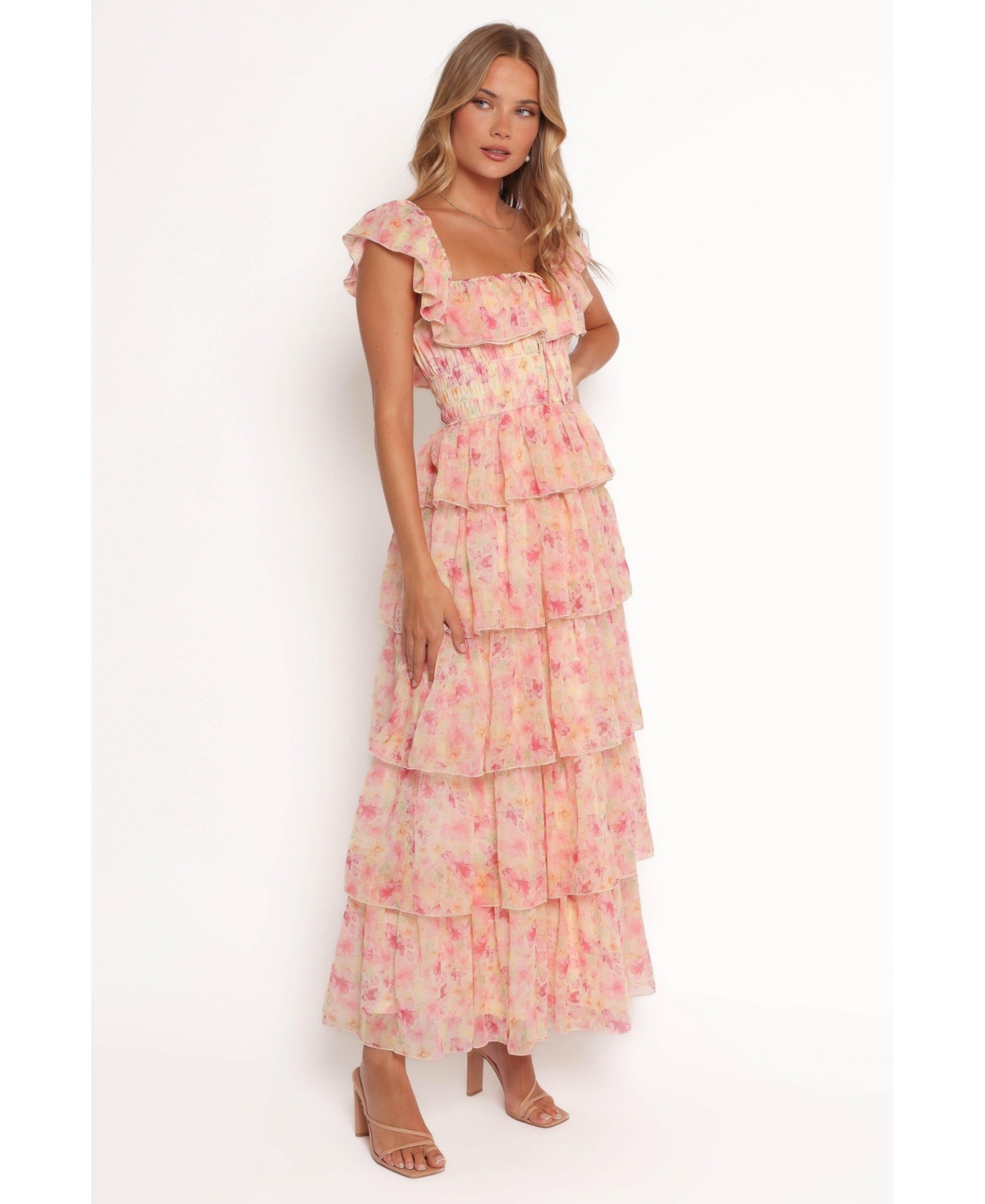 Click here for Petal and Pup Womens Belle Maxi Dress - Pink prices
