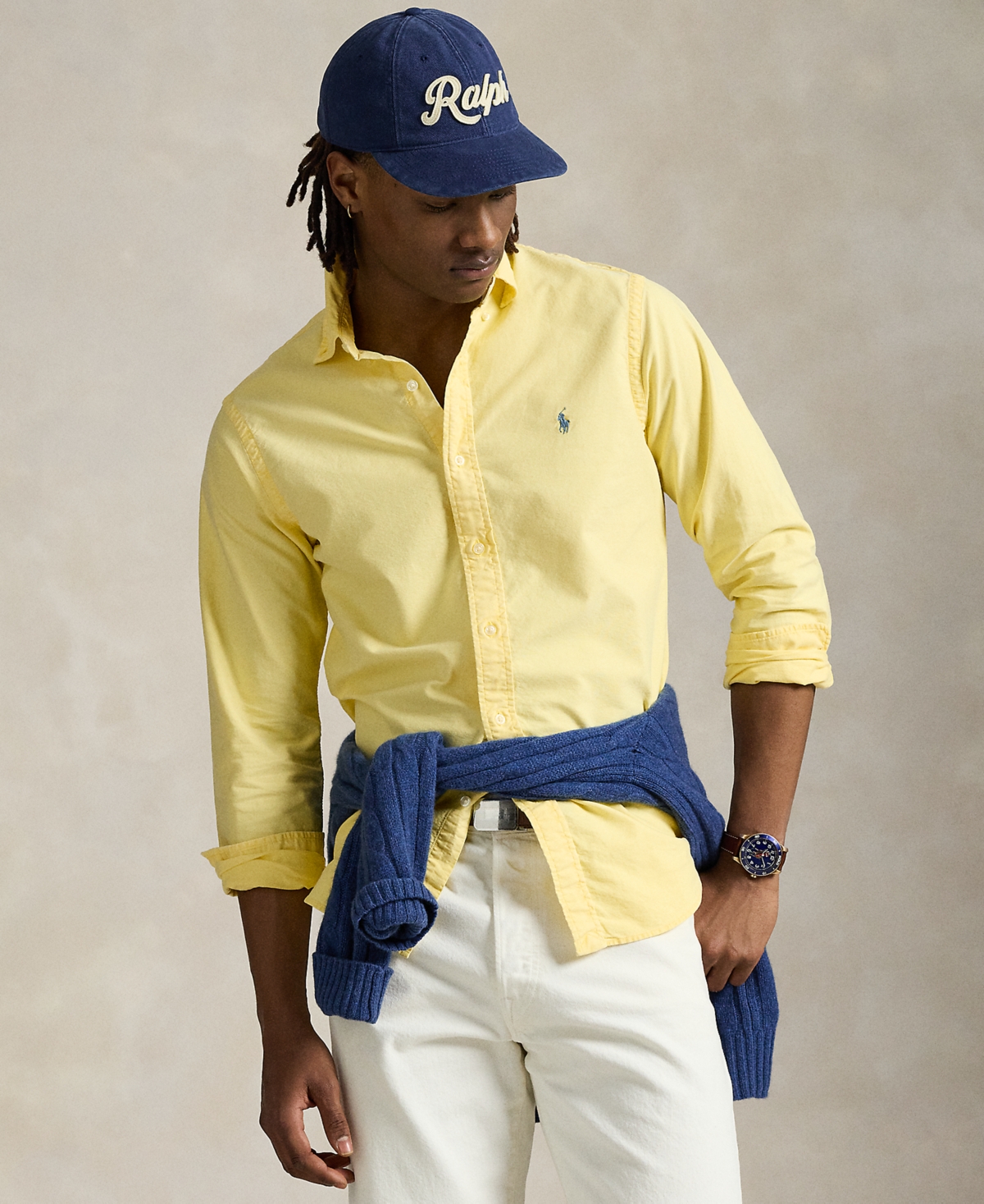 Click here for Polo Ralph Lauren Mens The Iconic Cotton Oxford Sh... prices