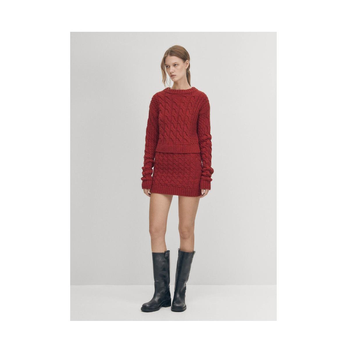 Click here for Alohas Womens Blake Red Tricot Skirt - Red prices