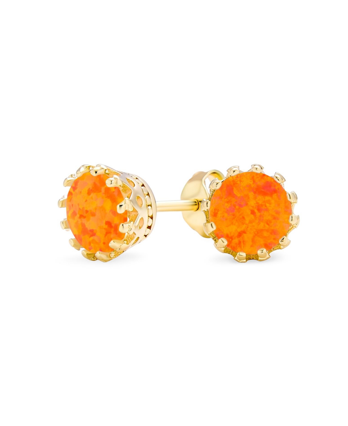 Click here for Bling Jewelry Crown Set Opal Solitaire Stud Earrin... prices