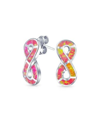 Bling Jewelry Symbol Of Eternity Iridescent Pink Love Knot Created Opal ...