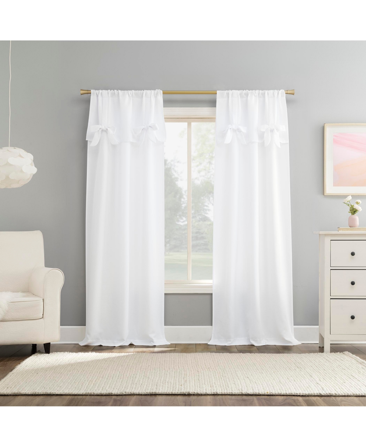 Click here for Emma Generation Bow Valance Semi-Sheer Rod Pocket... prices
