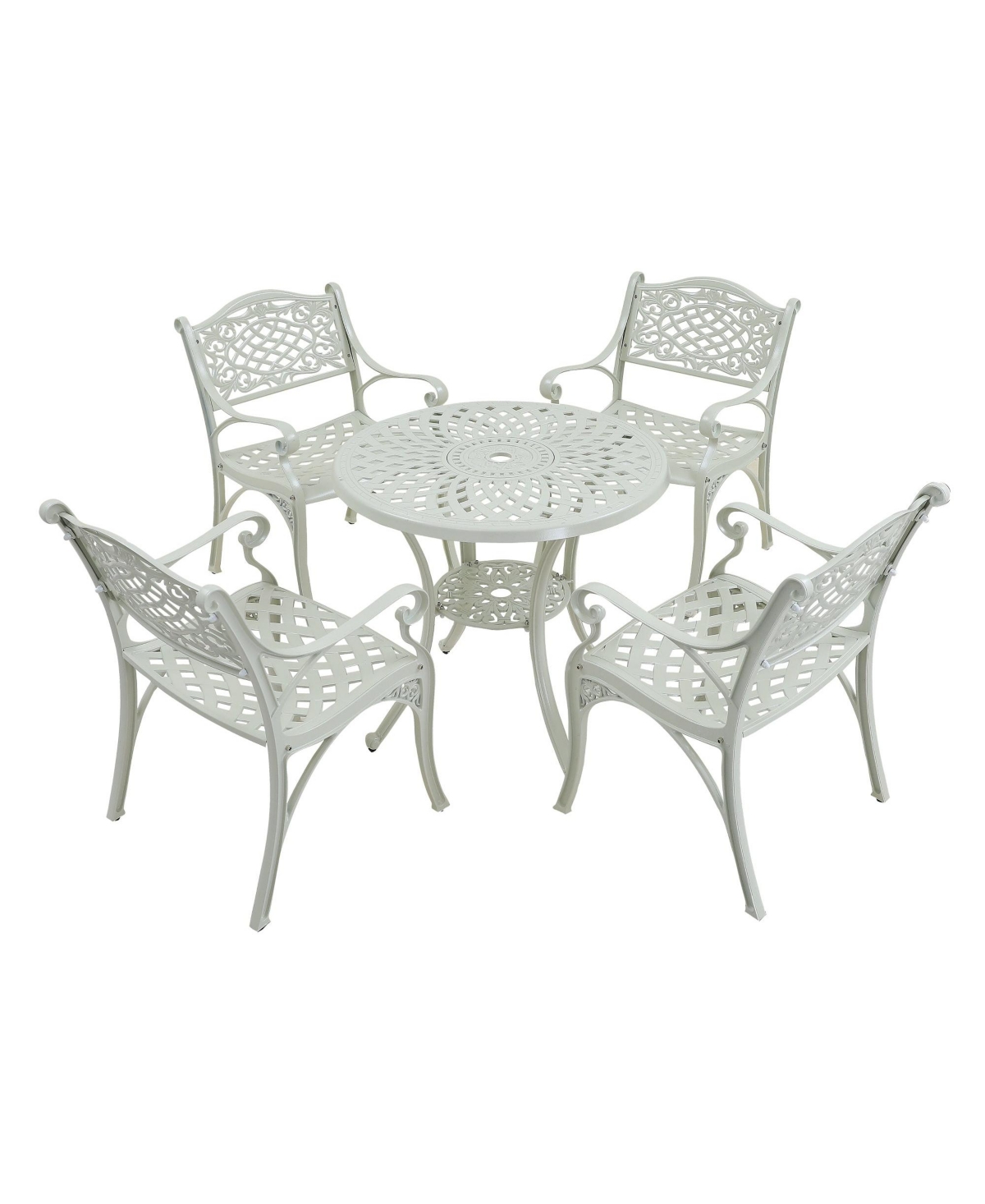 Click here for 5-Piece Cast Aluminum Outdoor Dining Set Patio Tab... prices