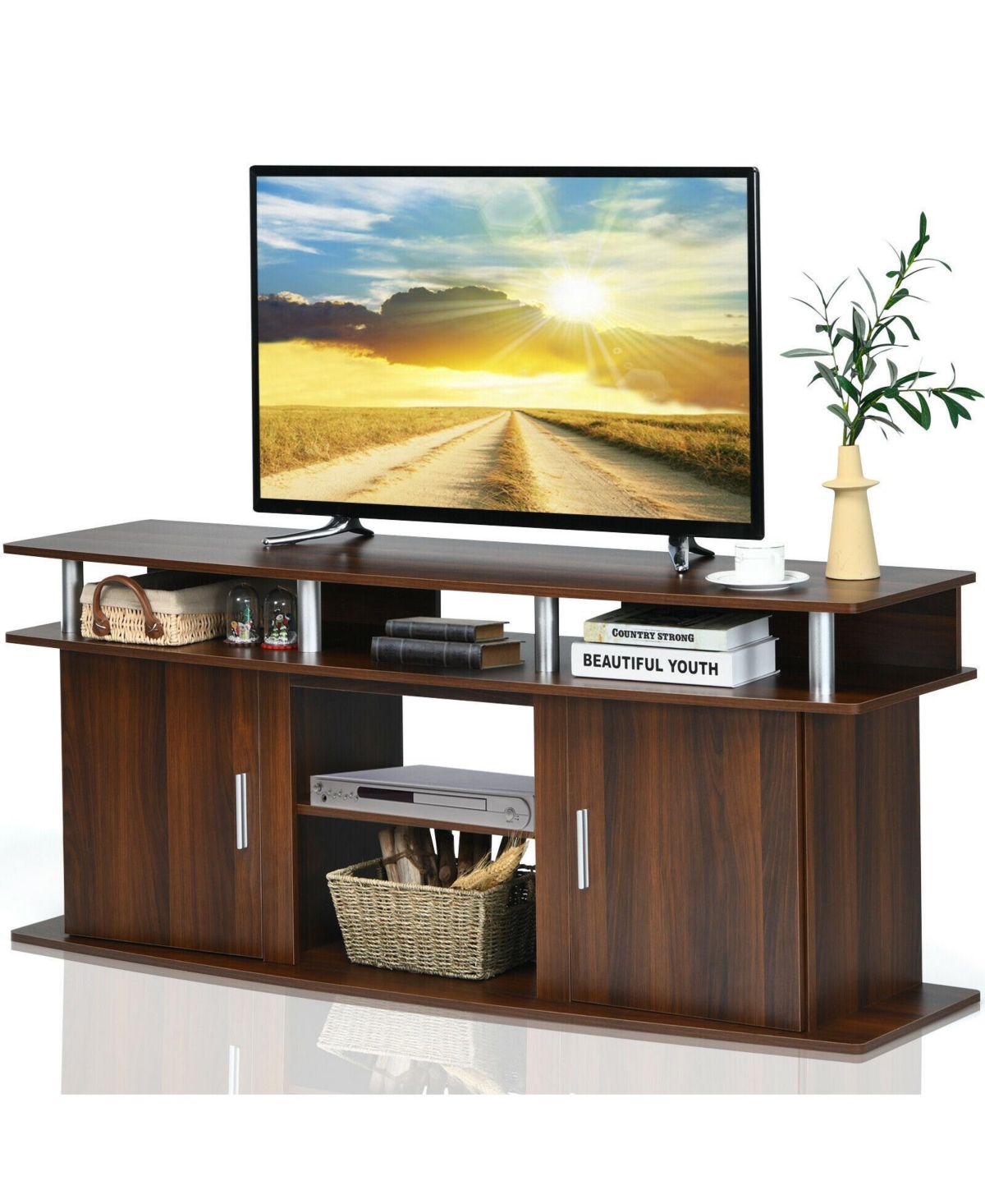 Click here for 63 Inch Tv Entertainment Console Center with 2 Cab... prices
