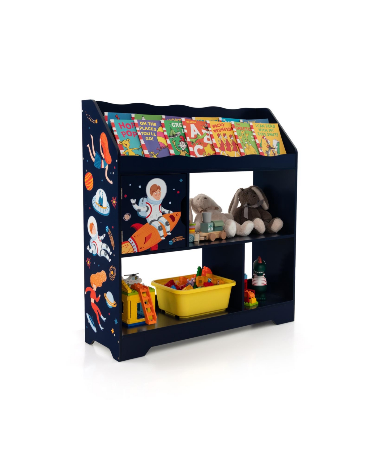 Click here for Kids Toy Storage Organizer with Book Shelf and Sto... prices