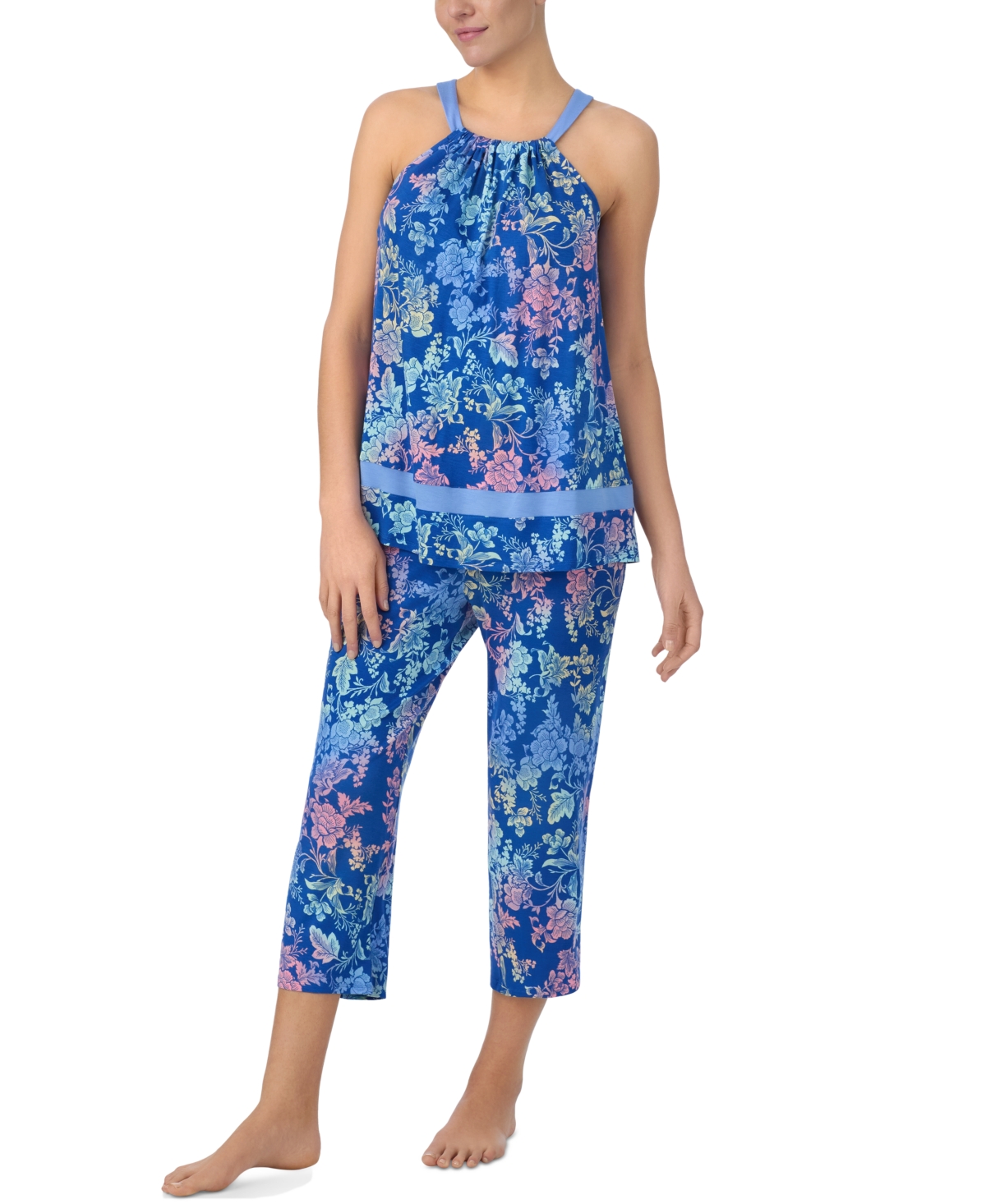 Click here for Ellen Tracy Womens Printed Halter Cropped Pajama S... prices