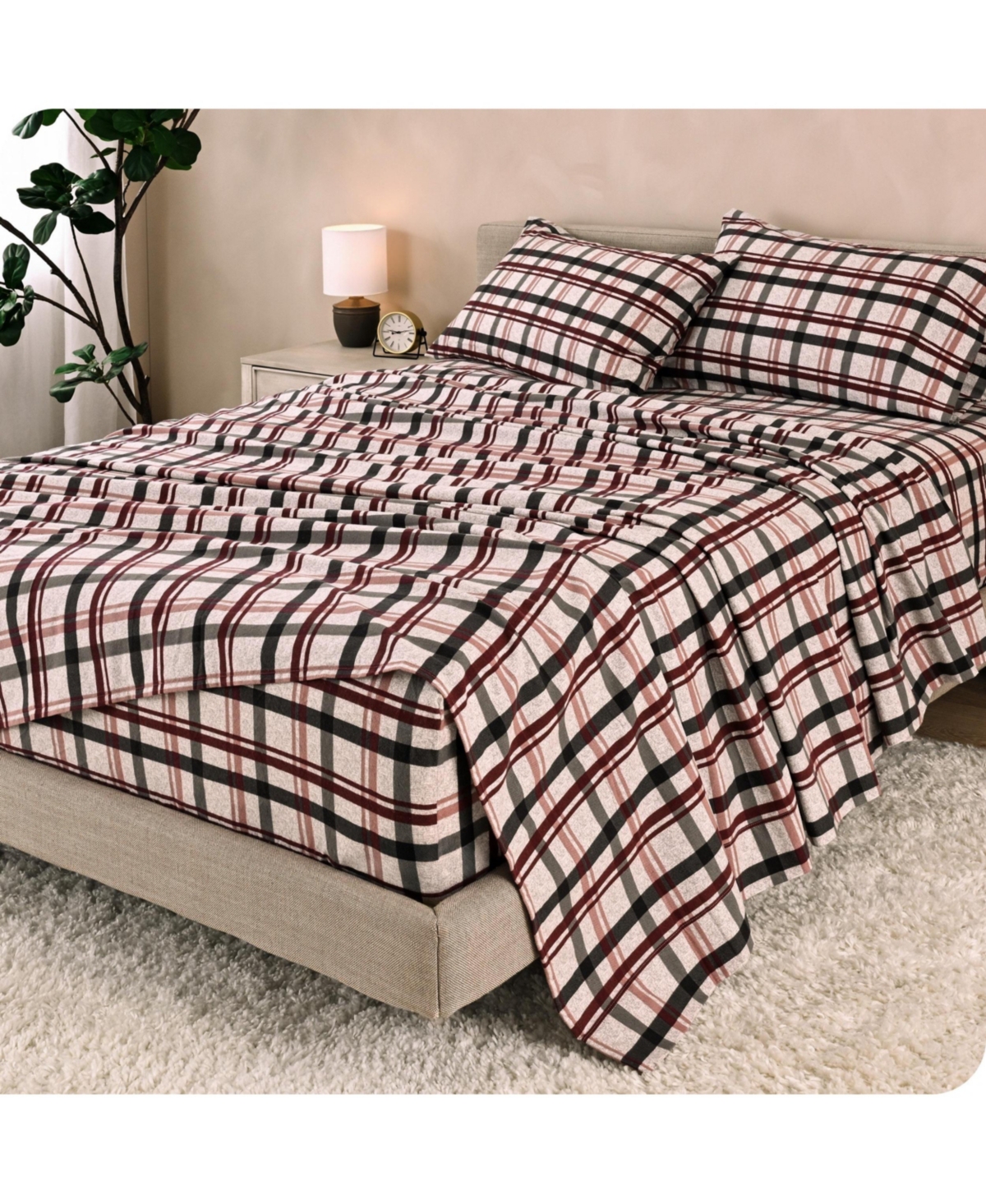 Click here for Bare Home Printed Cotton Flannel Sheet Set - Nordi... prices