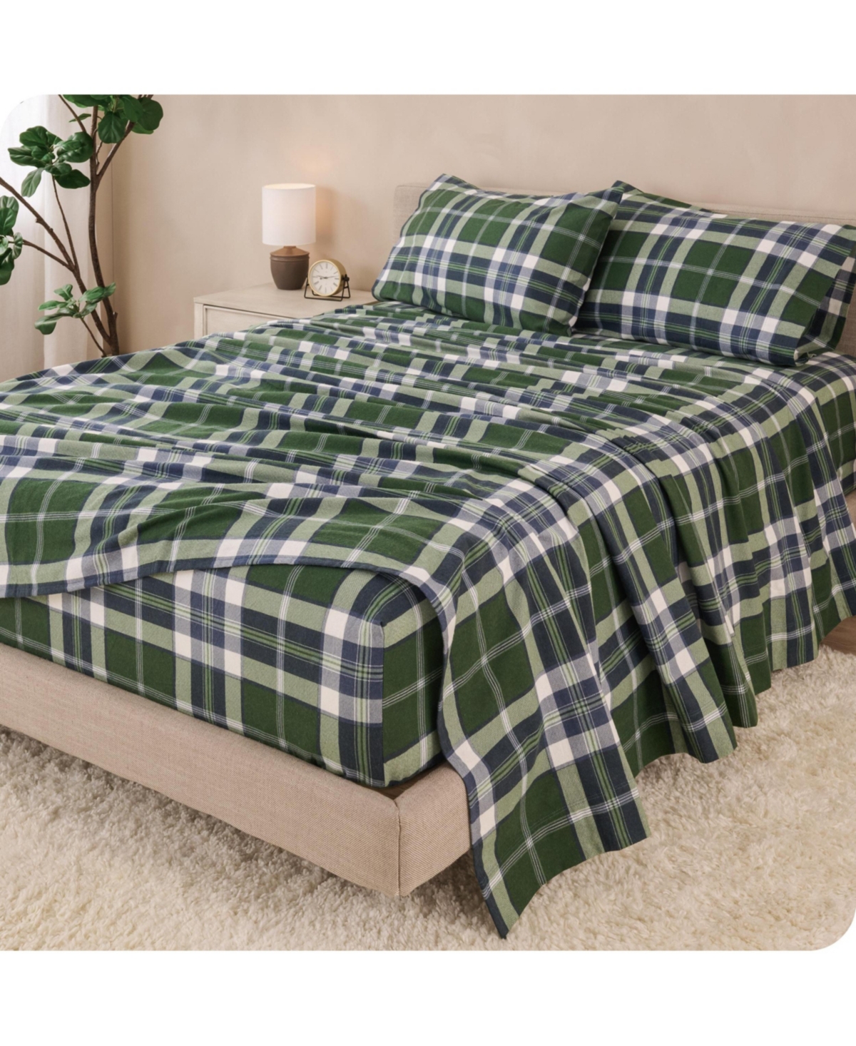 Click here for Bare Home Printed Cotton Flannel Sheet Set - Encha... prices