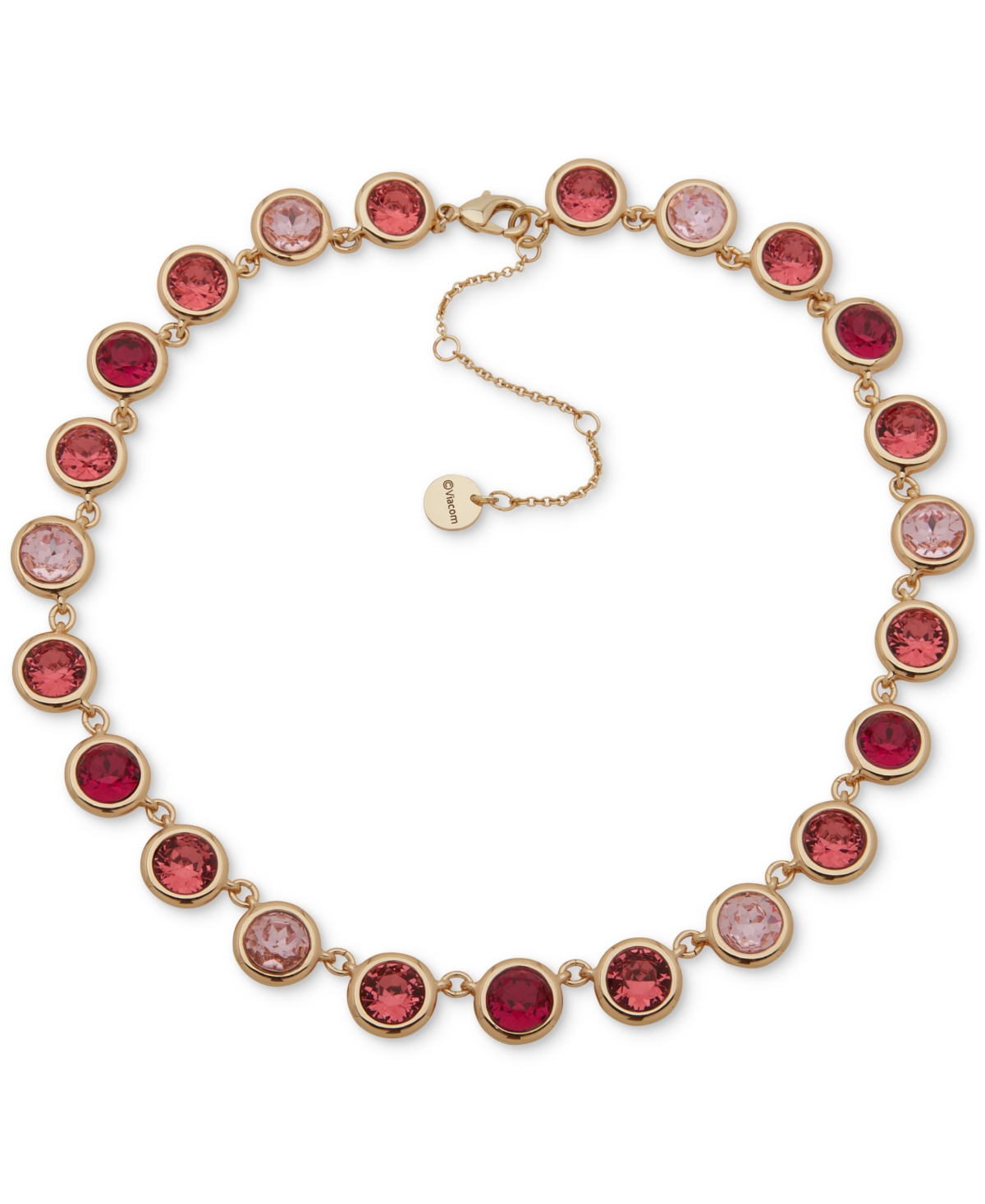 Click here for Emily in Paris Gold-Tone Pink Stone Collar Necklac... prices