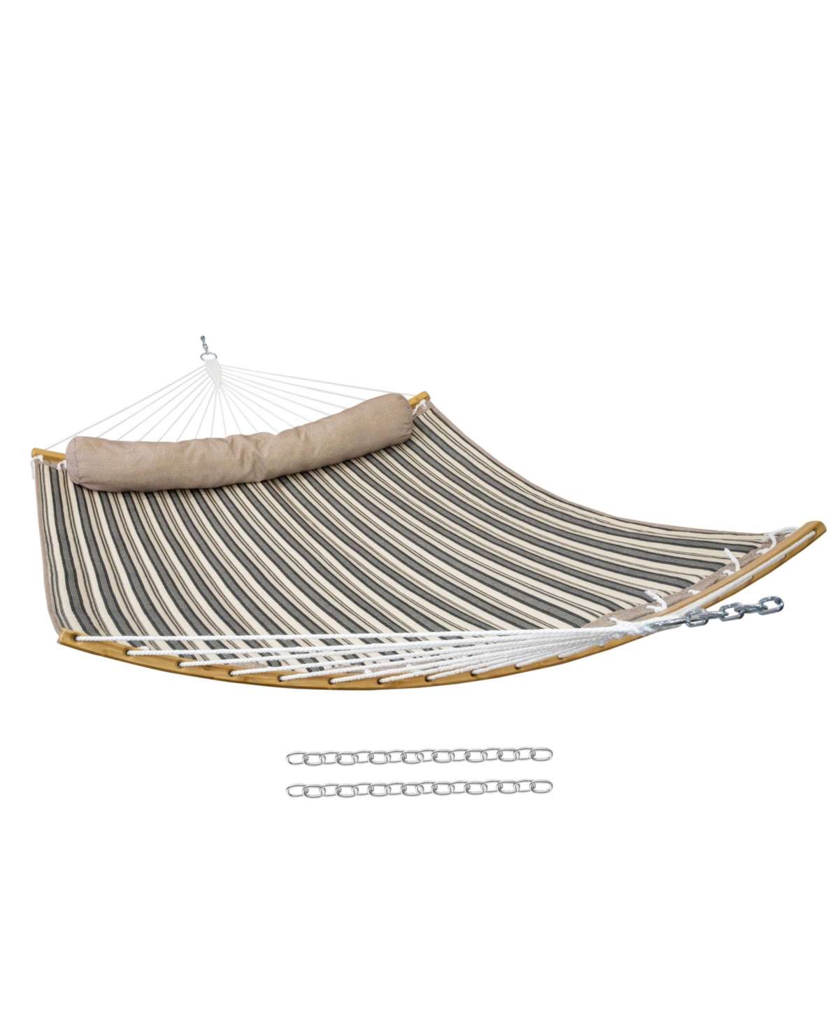 Click here for Heavy-Duty Quilted 2-Person Hammock with Curved Ba... prices